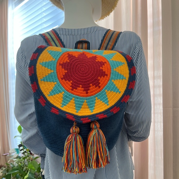 Eklectyc | Bags | Retro Hippie Handwoven Backpack For Women Bohemian ...